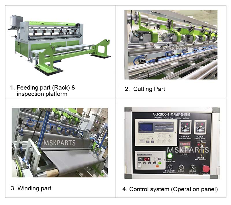 Filter Bag Fabric Slitting Machine- MSK PARTS